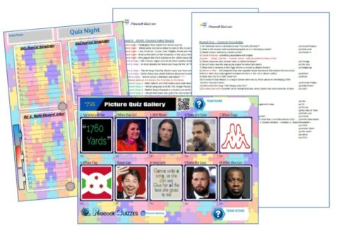 Peacock Quizzes - Try our Quiz Pack for a fantastic one off quiz night