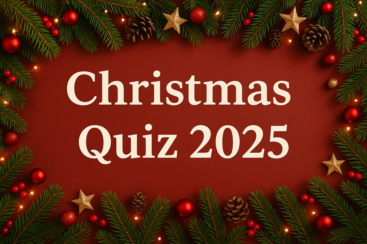 Christmas Quiz 2025 - Peacock Pub Quizzes